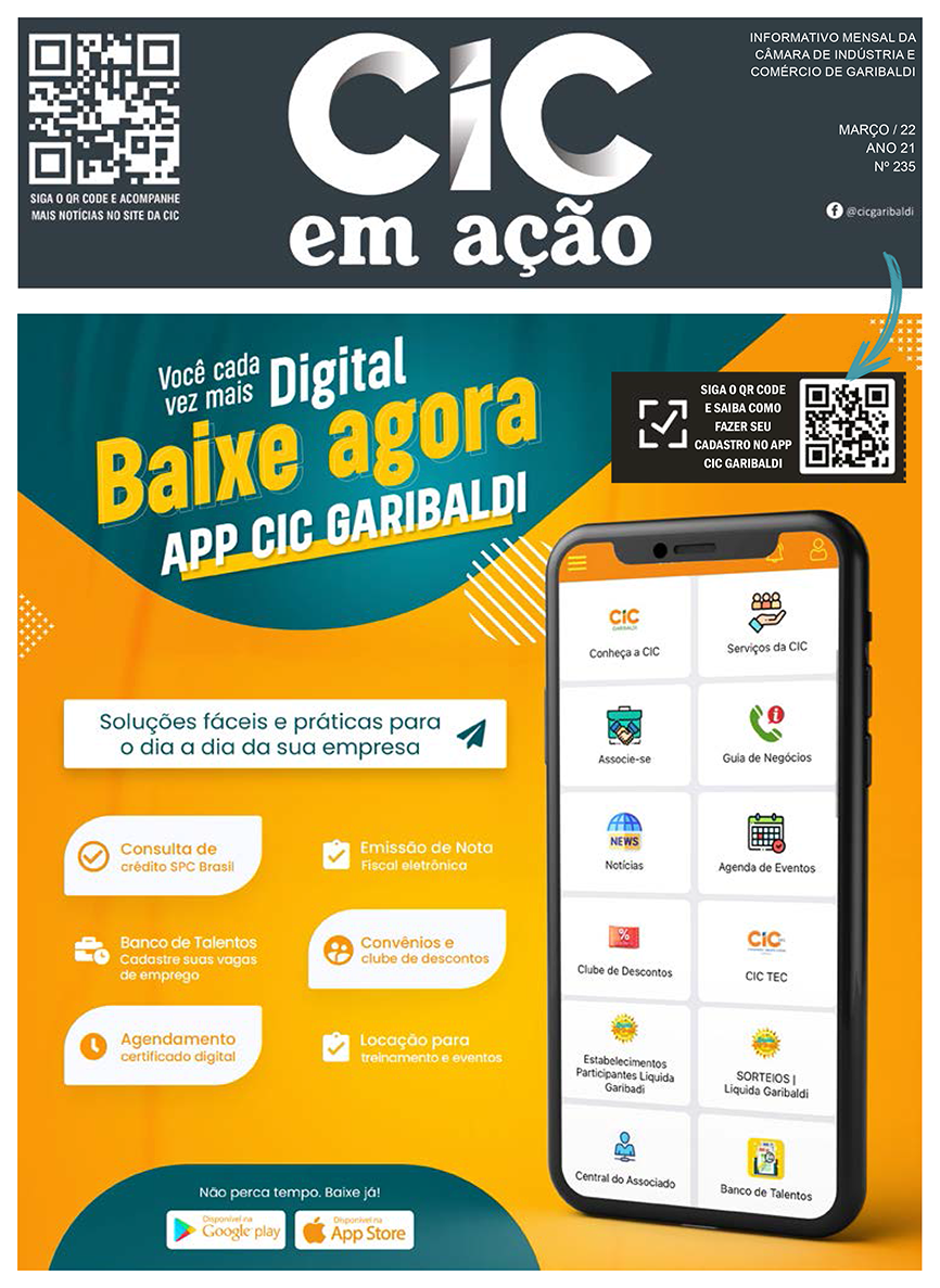 CIC EM AÇÃO – INFORMATIVO MARÇO 2022 - CIC - Garibaldi